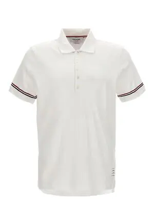 Thom Browne Rwb' Polo Shirt - White