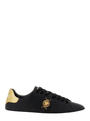 Versace Greca Low Top Sneakers - Black