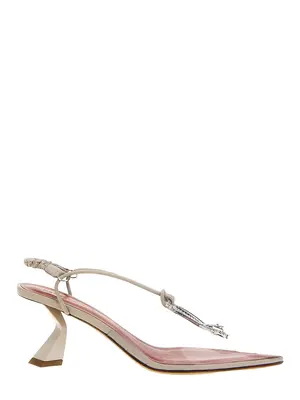 NENSI DOJAKA Crystal Slingbacks - Beige