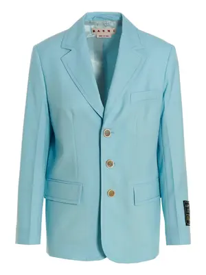 Marni Single-breasted Blazer - Light Blue