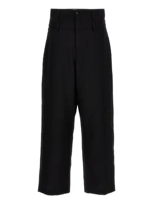 AMBUSH Double Belted Wool Pants - Black