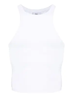 Vetements Logo Cotton Tank Top - White