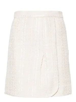 IRO PARIS Iro Cotton-Blend Wrap Mini Skirt