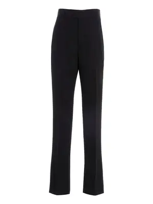 SAPIO Gabardine Wool Pants - Black