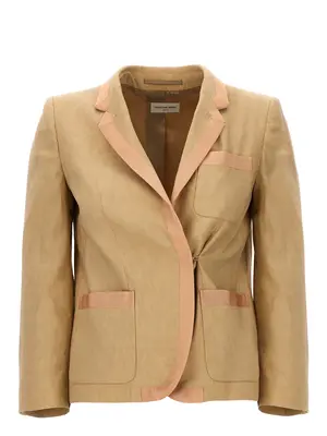 Dries Van Noten Bessie' Double-breasted Blazer - Beige
