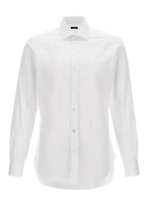 BARBA NAPOLI Poplin Shirt - White