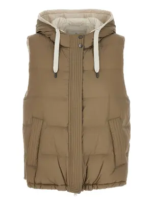 Brunello Cucinelli BRUNELLO CUCINELLI Padded Vest Beige