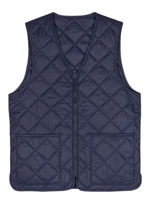BARACUTA Miller Quilted Vest - Blue