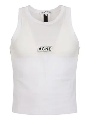 Acne Studios Logo Tank Top - White