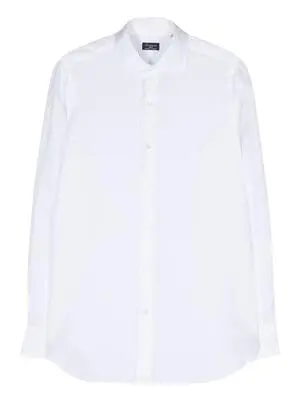 FINAMORE 1925 Cotton And Linen Blend Shirt - White