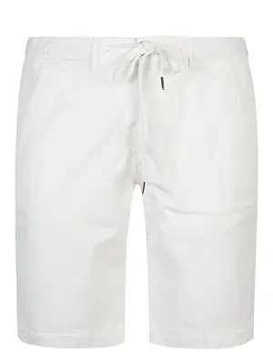 BRIGLIA Drawstring Bermuda Shorts - White