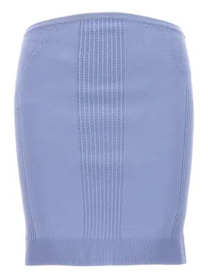 Herve Leger Mix Mini Skirt - Light Blue