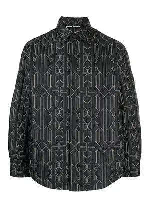 PALM ANGELS Monogram Quilted Overshirt