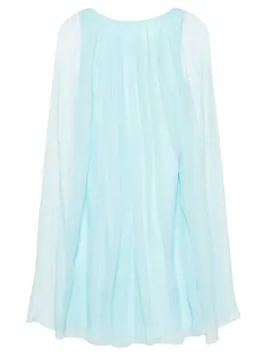 Max Mara Silk Midi Dress - Clear Blue