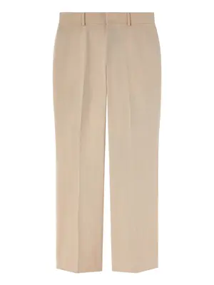 Palm Angels Flared Trousers - Beige