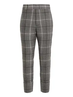 SAPIO N°7 Prince Of Wales Wool Pants - White/black