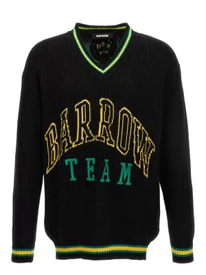 BARROW Logo Embroidery Sweater - Black