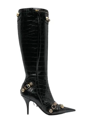 Balenciaga Le Cagole Knee-length Boots - Black