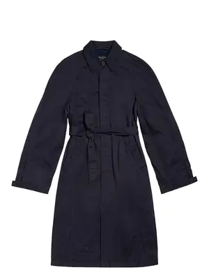 Balenciaga Deconstructed Cotton Coat - Blue