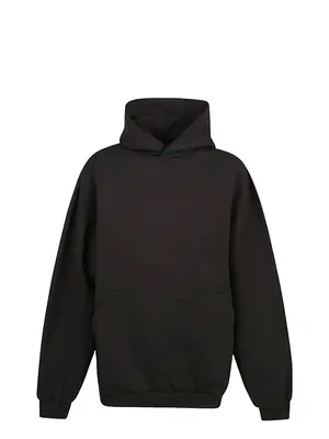 Balenciaga Bb Strass Cotton Hoodie - Black