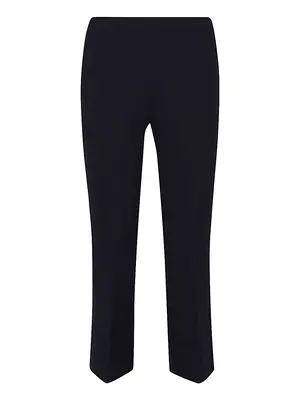 Liviana Conti Flared Cropped Trousers - Blue