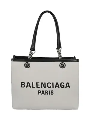 Balenciaga Duty Free Canvas Tote - Beige