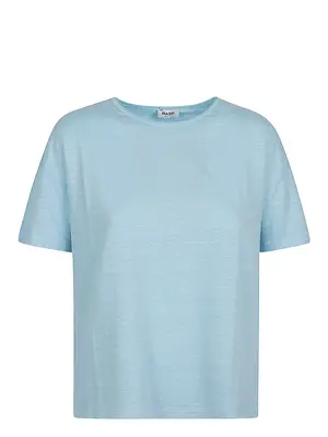BASE Linen Jersey T-shirt - Clear Blue