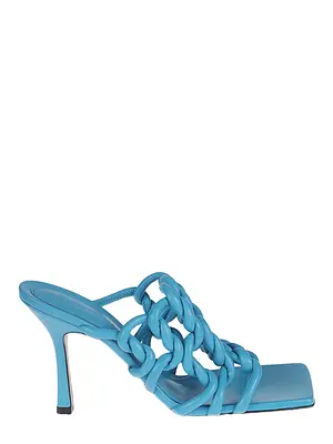 Bottega Veneta Stretch Leather Sandals - Blue