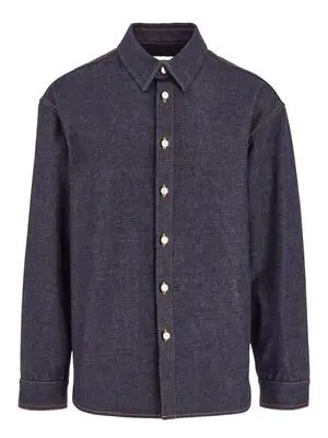 FERRAGAMO Cotton Shirt - Blue