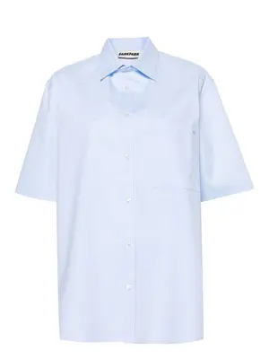 DARKPARK Oversized Cotton Shirt - Clear Blue