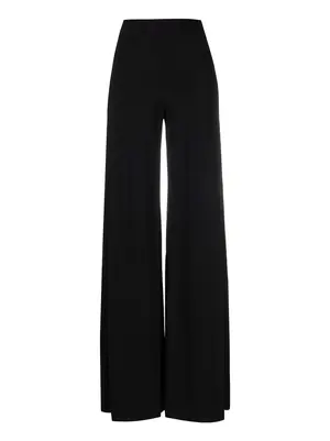 Norma Kamali Wide-leg Trousers - Black