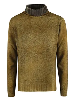 ALESSANDRO ASTE Wool And Cashmere Blend Turtleneck Sweater - Dove Grey
