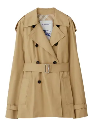 Burberry Cotton Trench Coat - Beige