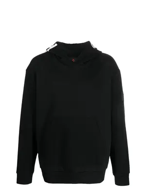 Peuterey Logo Cotton Hoodie - Black