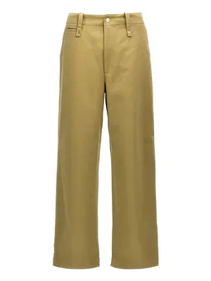 Burberry Cotton Trousers - Beige