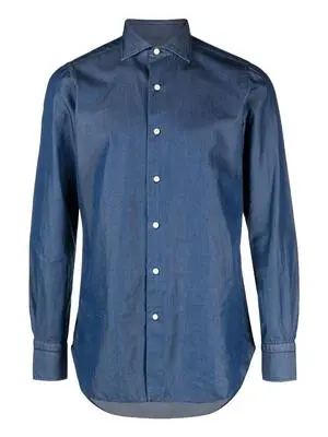 FINAMORE 1925 Regular Fit Denim Shirt