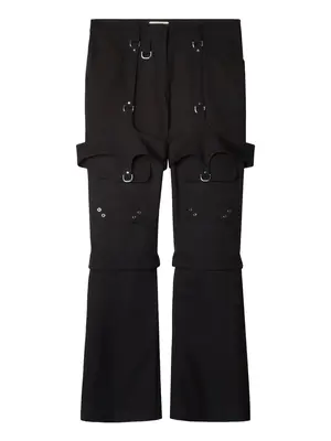Off White Off-white Wool Cargo Trousers - Black
