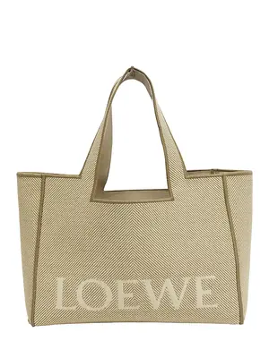 Loewe Small Jacquard Tote Bag - Ecru
