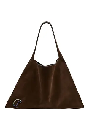 CHRISTIAN LOUBOUTIN Christian Louboutin Le 54 Suede Tote Chocolate