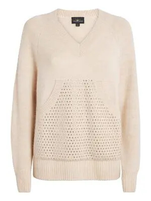WILLIAM SHARP Cashmere Swarovski Crystal-embellished Sweater - Brown