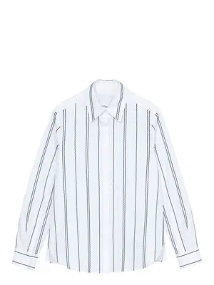 3.1 Phillip Lim Stripe-pattern Cotton-blend Shirt - White
