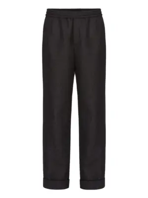 Valentino Garavani Tweed Pyjama Trousers - Black