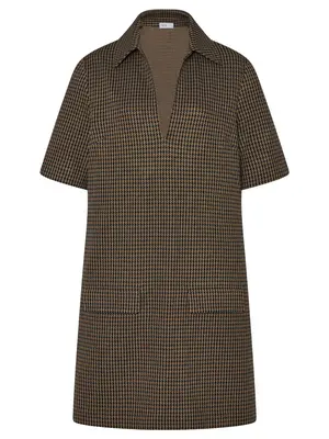 ROSETTA GETTY Rosetta Getty Houndstooth Minidress