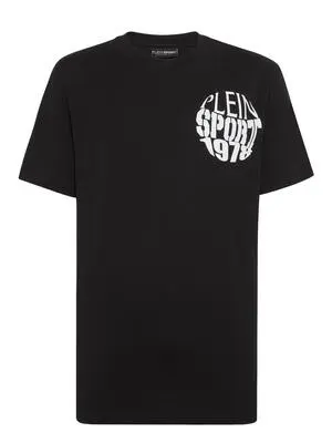 PLEIN SPORT Logo-print Cotton T-shirt - Black