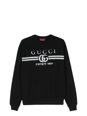Gucci Double G Cotton Sweatshirt - Black