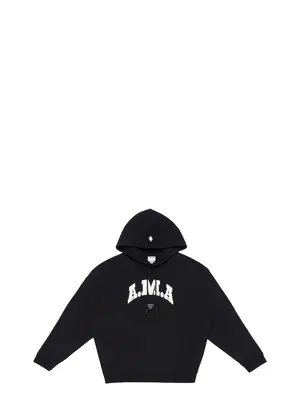 COUNTY OF MILAN Ama Slogan-print Hoodie - Black