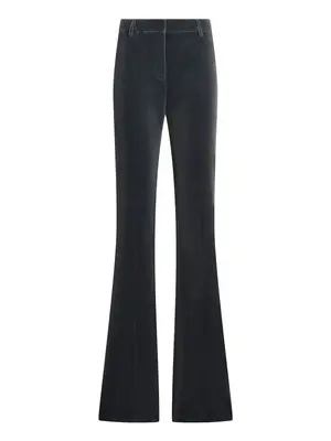 Etro Flared Velvet Trousers - Grey