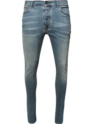 Amiri Low-rise Skinny Jeans - Blue