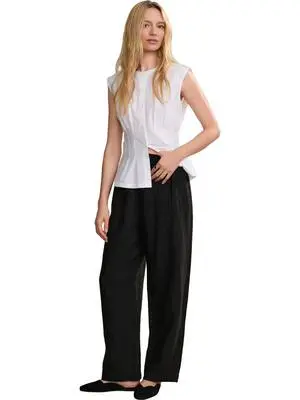 Jenni Kayne Linen Logan Pant - Black
