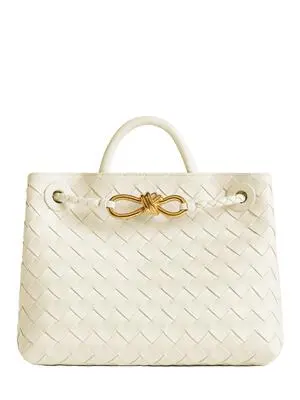 BOTTEGA  VENETA Small Andiamo Top Handle Bag - Sea Salt